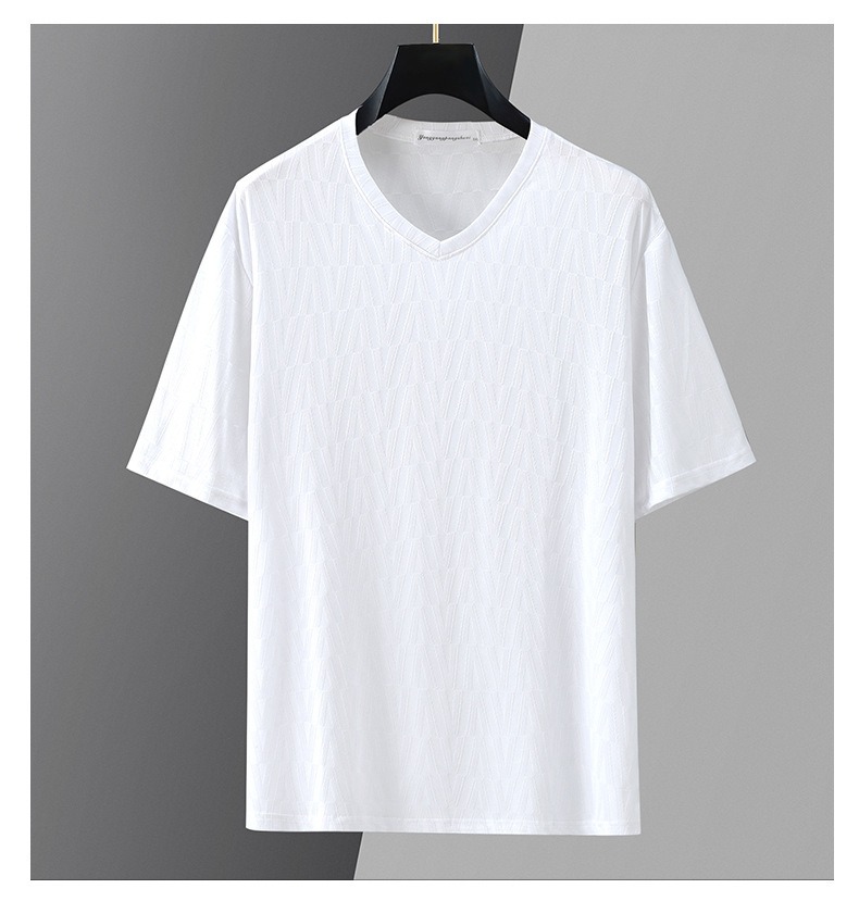 高品質4XL-12XL 大碼短袖T恤 大碼男裝 大尺碼T恤特大尺碼短袖T恤男夏季潮牌胖子加肥加大肥佬寬鬆V領休閒短袖 | 蝦皮購物