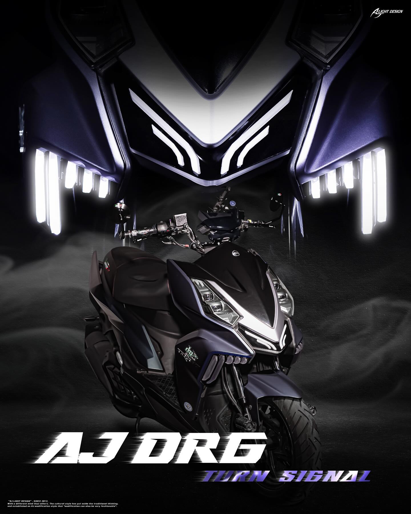 【星爵總部】AJ DRG 前方向燈 白金雙色 日行燈 DRG 序列式方向燈 AJDRG方向燈 DRG一代 LED 日行燈 | 蝦皮購物