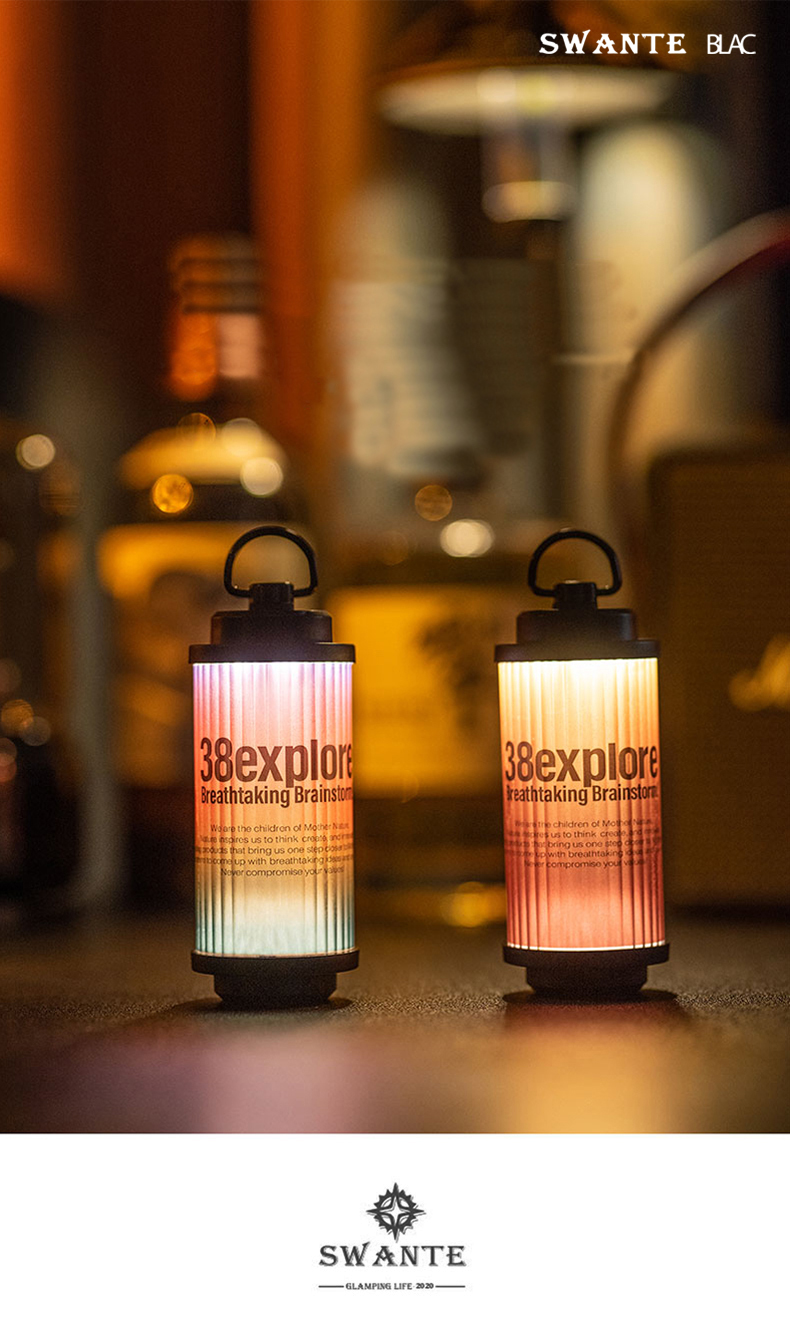 【BLAC黑客】SWANTE Explore風格露營燈套裝 含4款燈貼、吊環、三腳架 18650電池可替換 | 蝦皮購物