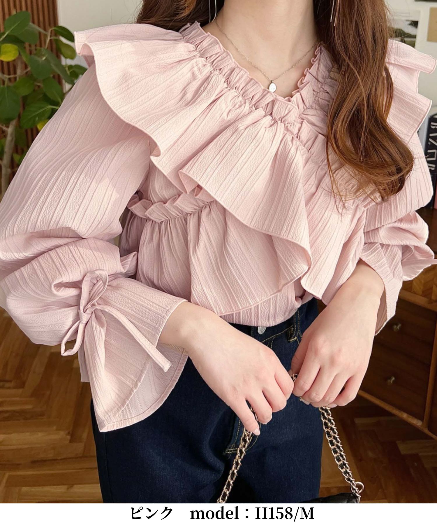 上秋冬新色 💟 ZOZO 2万枚突破款 💕 2way FLORA G*L Mome 喇叭袖 露肩 荷葉 蝴蝶結 | 蝦皮購物