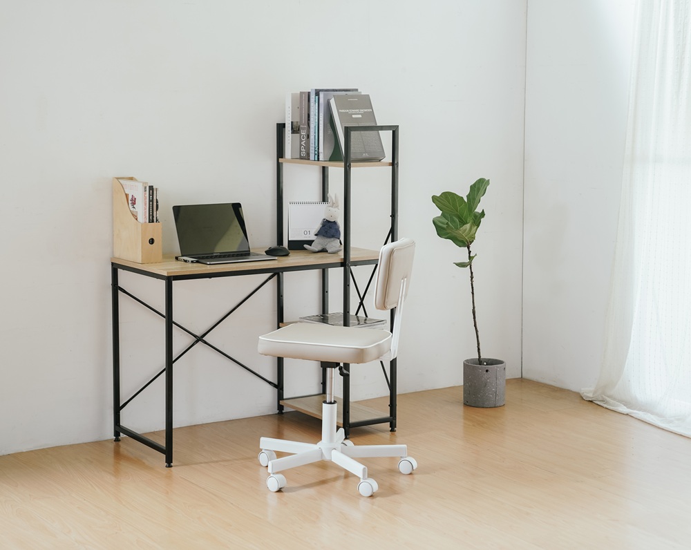 RICHOME 福利品 DE-260 鋼鐵人書架工作桌 辦公桌 電腦桌 工作桌 主管桌 職員桌 書桌 書架型 收納 | 蝦皮購物