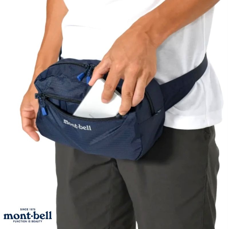 mont-bell Pocketable Light Pouch M 輕巧隨身登山、旅行腰包、斜肩包 /1123986 | 蝦皮購物
