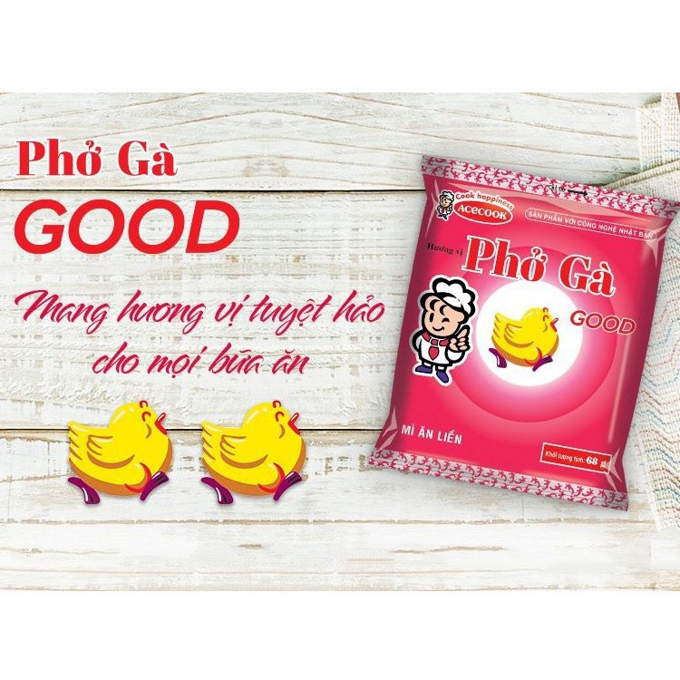 ACECOOK GOOD Phở Gà sợi mì Chicken Noodle 雞肉河粉 越南泡麵 68g | 蝦皮購物