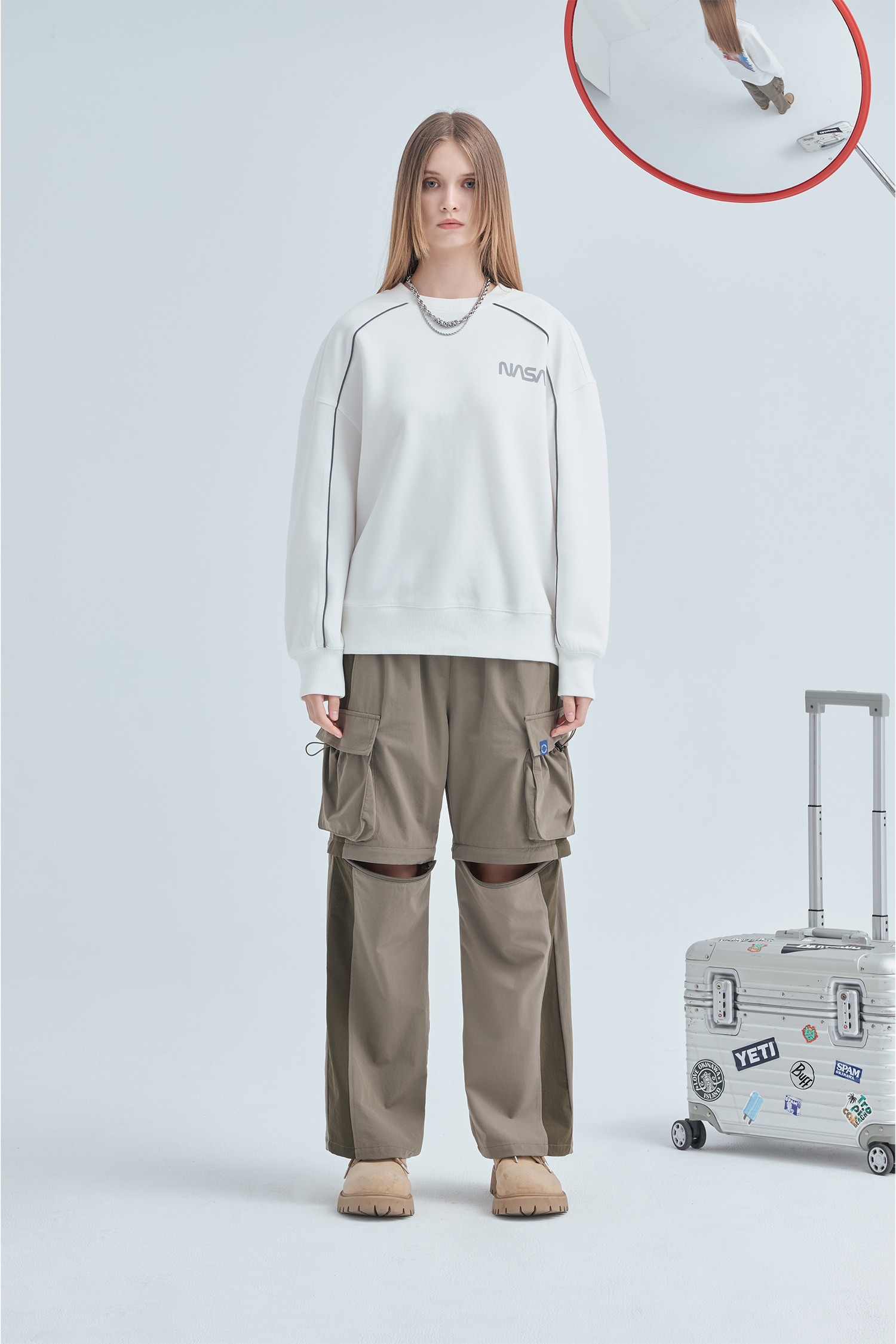 Life8 低調配色 兩穿長褲(可拆式) No. 02856 | 蝦皮購物