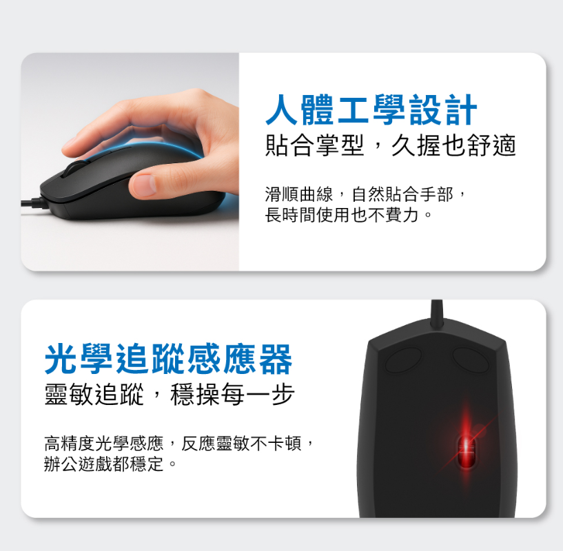 PHILIPS 耐用五百萬次點擊3鍵式有線滑鼠 SPK7204 | 蝦皮購物
