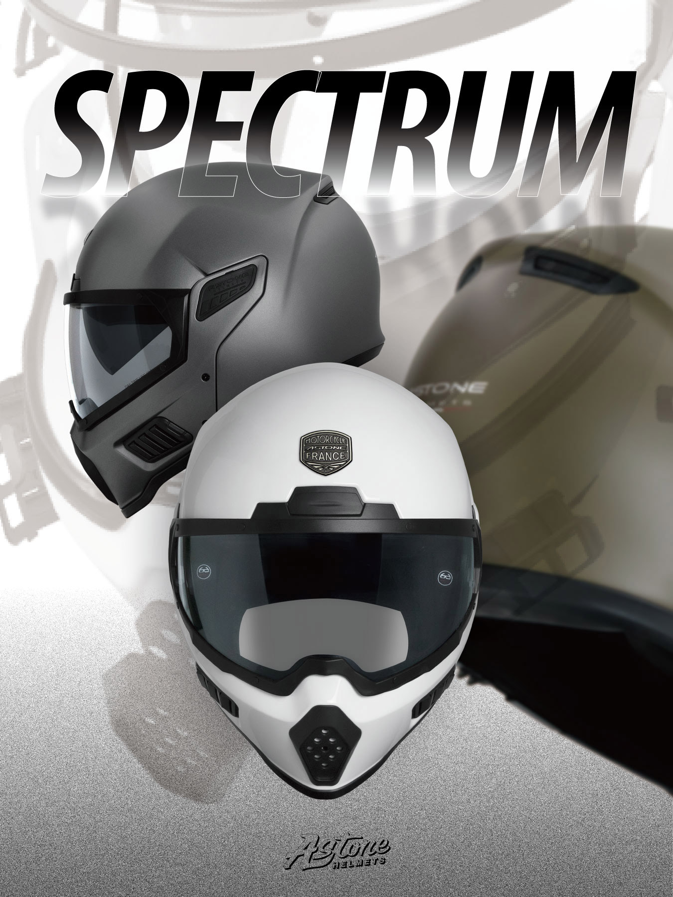 ∥益發安全帽_建國∥ASTONE SPECTRUM 鈦黑銀 內襯可拆 全罩式 安全帽 玻璃纖維 | 蝦皮購物
