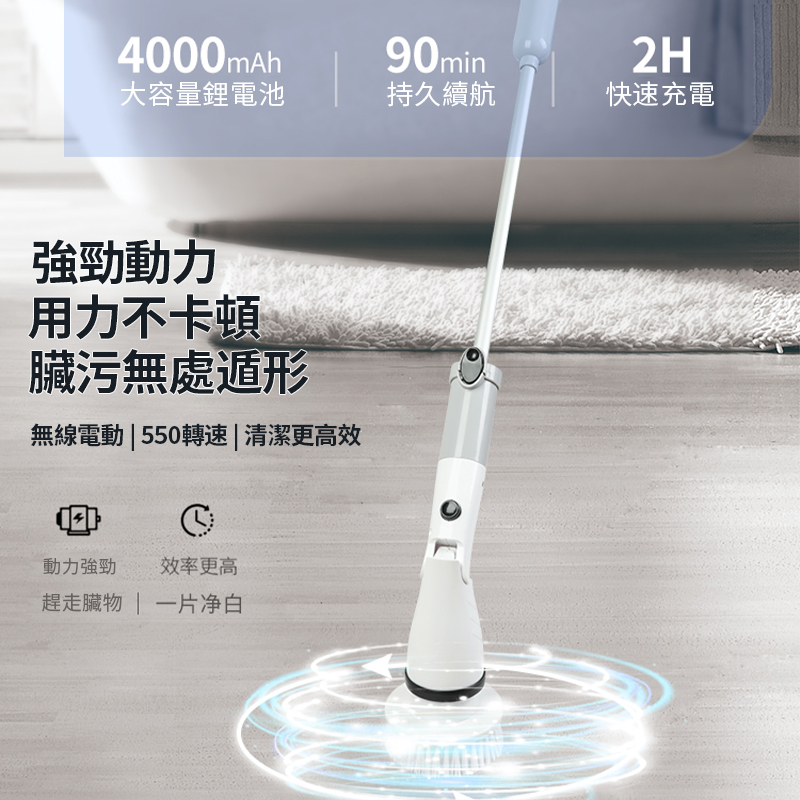 小不記 台灣12h出貨 電動清潔刷 德國電機 長短可調 電動清潔刷 馬桶刷 多功能電動清潔刷 玻璃清潔刷 浴室電動清潔刷 | 蝦皮購物