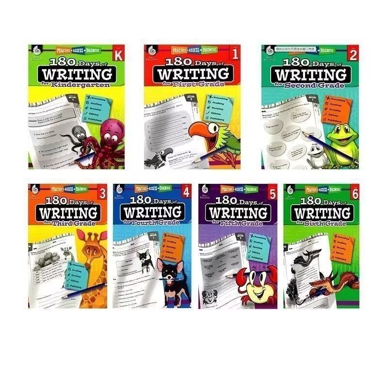 台灣現貨 速發 每日一練 180 Days of Writing 180天練習冊寫作訓練系列 實體新書籍 | 蝦皮購物