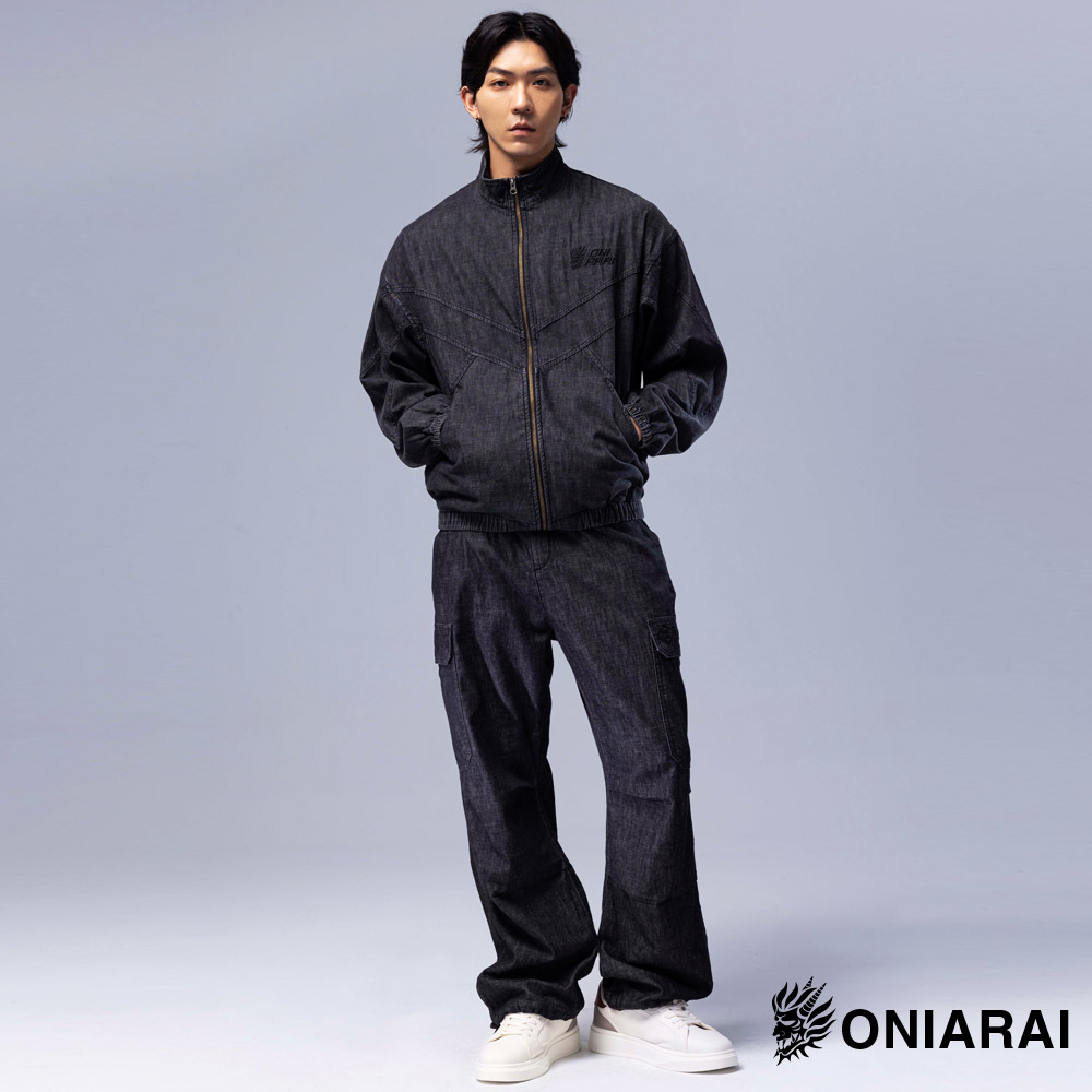 BLUE WAY 鬼洗 ONIARAI - 男款 都市遊俠貼袋寬版丹寧中直筒褲 | 蝦皮購物