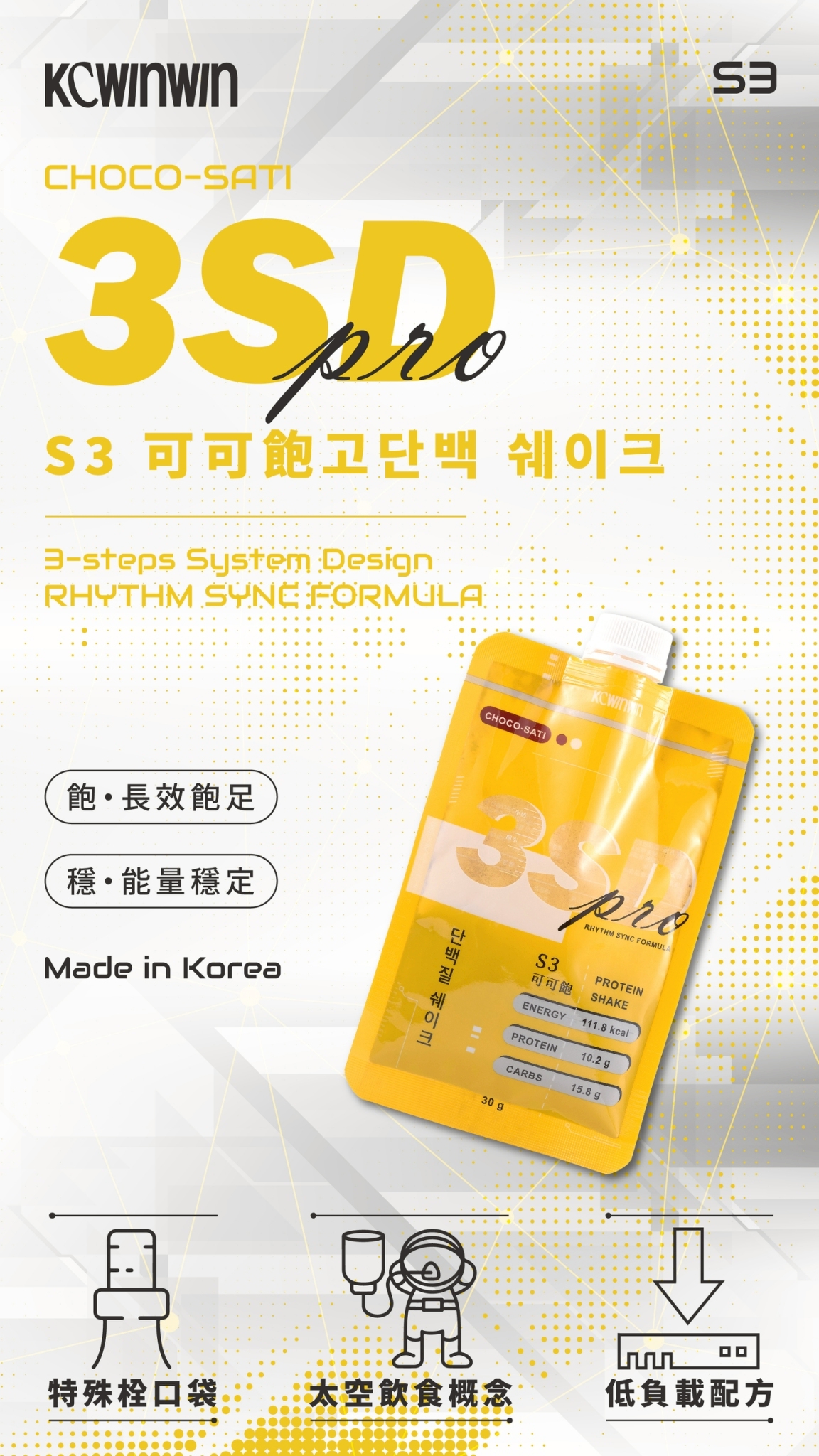 【K.C WIN-WIN】3SD初級任務包 S1控前錠*2+S2燃動艙*2+S3可可飽*10｜控制、飽足、代謝 | 蝦皮購物