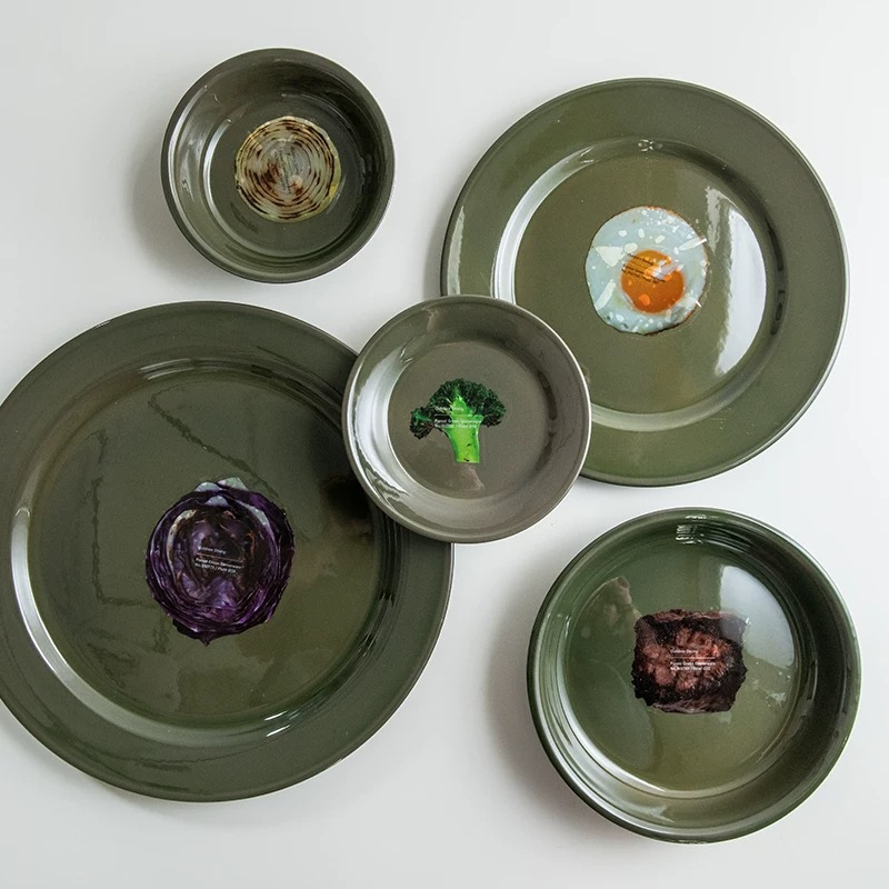 日本 | 【PUEBCO】FOREST GREEN DINNERWARE Bowl (15cm）森林綠深圓盤 沙拉碗 | 蝦皮購物
