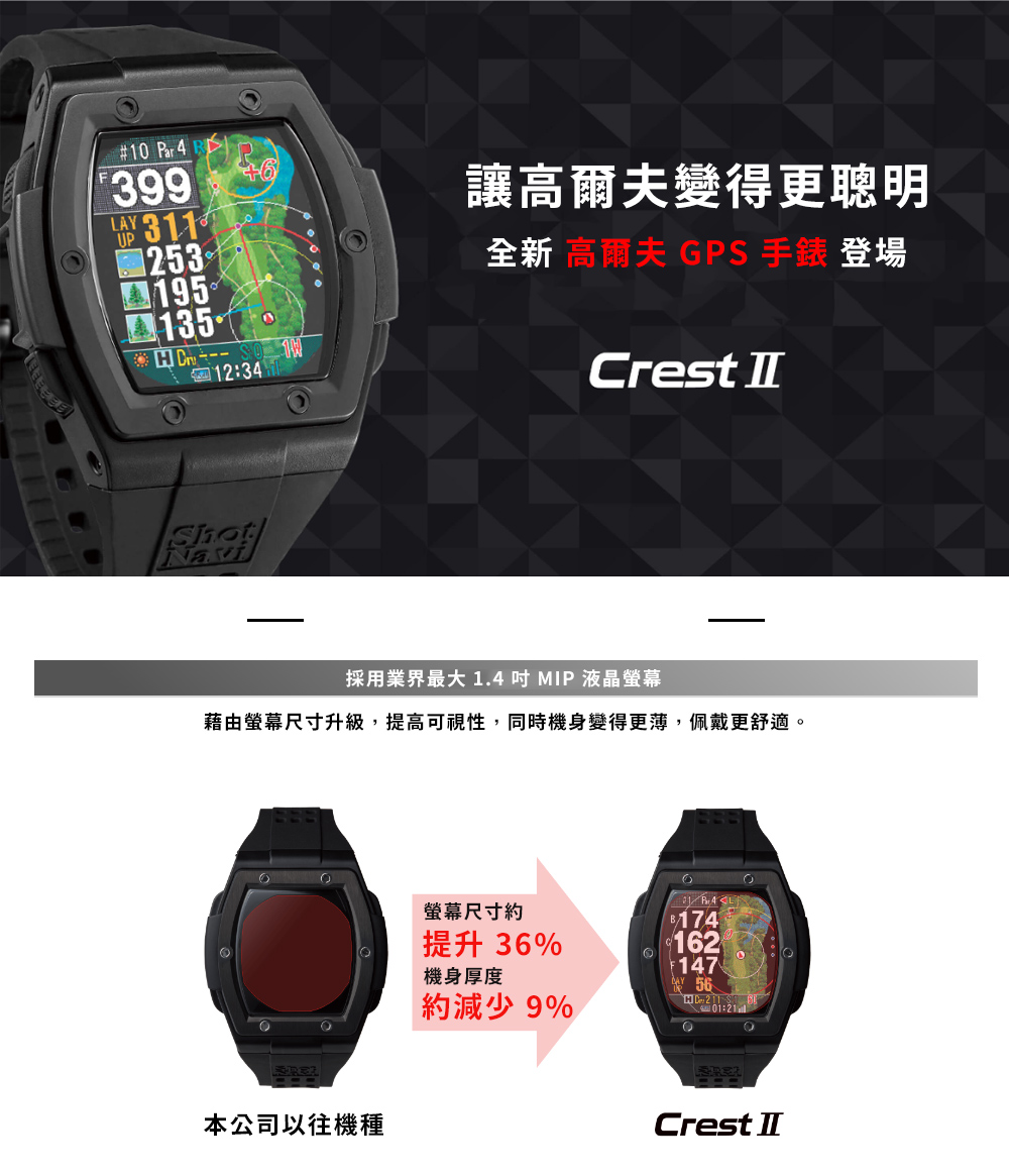 Shot Navi Crest II Touch 高爾夫GPS定位智能手錶 (公司貨) 白色 | 蝦皮購物