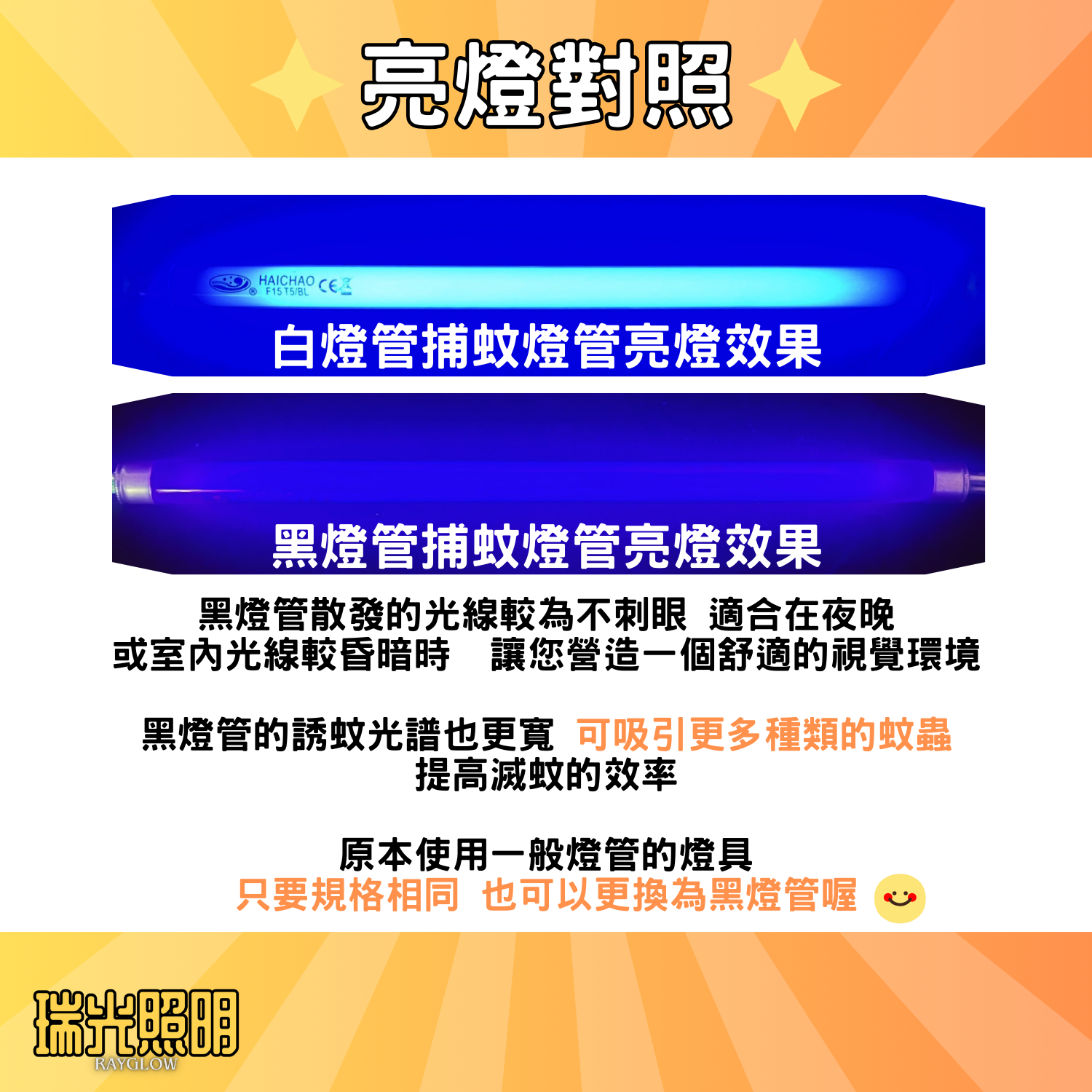 瑞光照明 現貨 大同捕蚊燈 TMK-1522A TMK-15J T5 15W BLB 黑燈管 捕蚊燈管 誘蚊燈管 | 蝦皮購物