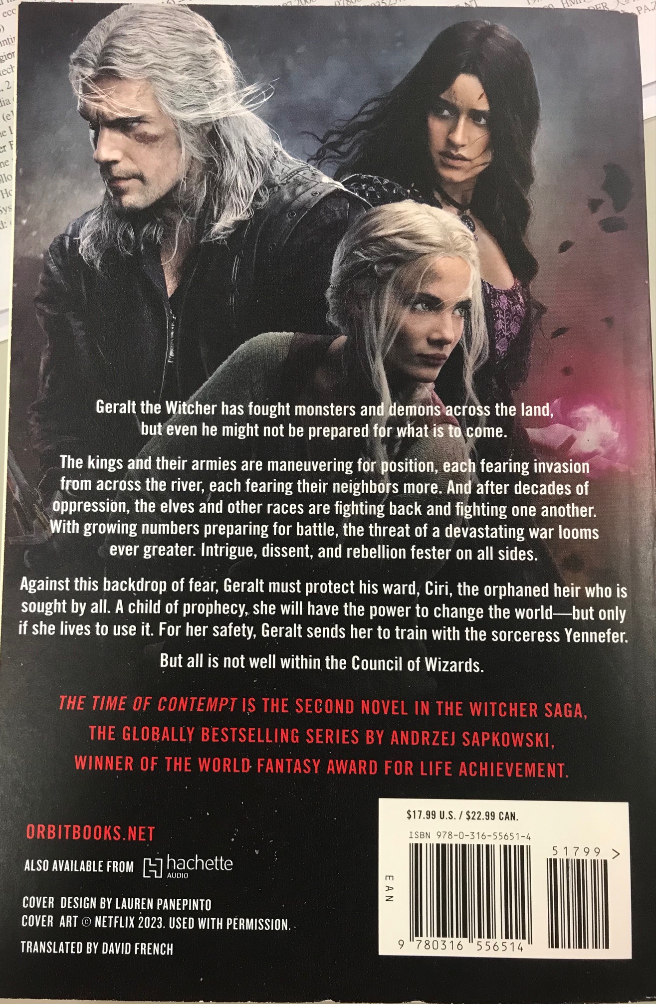 The Time of Contempt - The Witcher Netflix2023 9780316556514 | 蝦皮購物