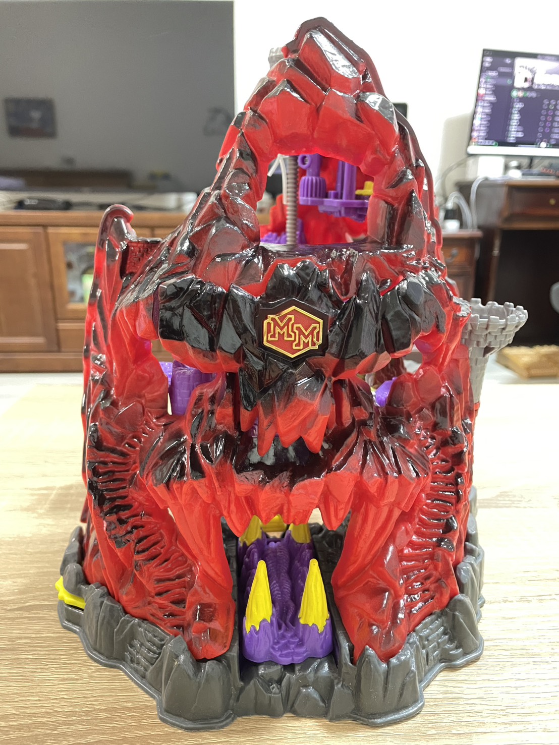 已拆 9成新 有內盒 金標完整 配件完整 萬能麥斯 骷髏火山 Mighty Max | 蝦皮購物