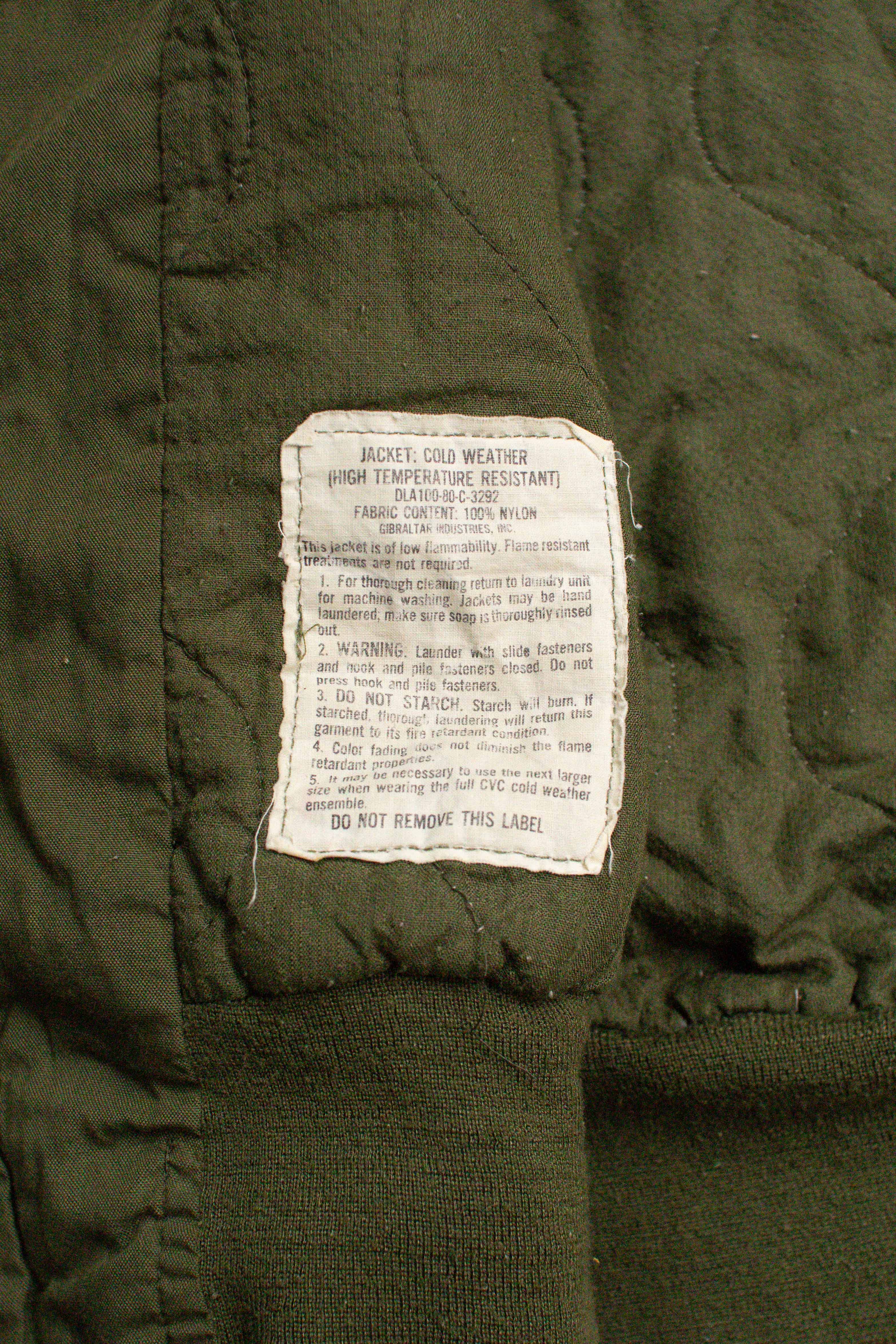 《白木11》 80S US ARMY CVC TANKER JACKET 美軍 公發 坦克兵 鋪棉 夾克 飛行外套 B | 蝦皮購物