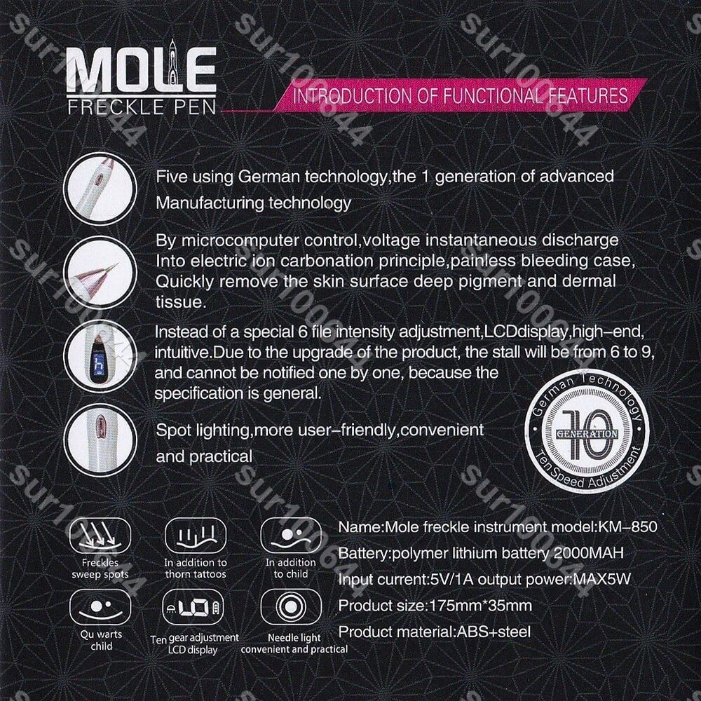 Mole Removal Pen Wart Plasma Remover Tool Laser Beauty Skin | 蝦皮購物