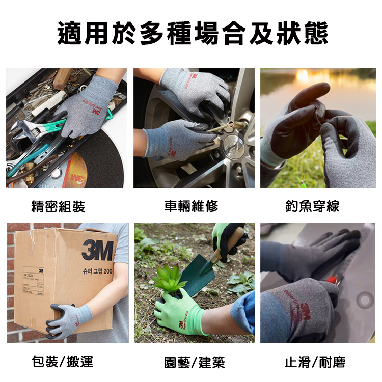 3M Super Grip 200 手套系列 新上市優惠買10送一 尺寸可混搭 | 蝦皮購物