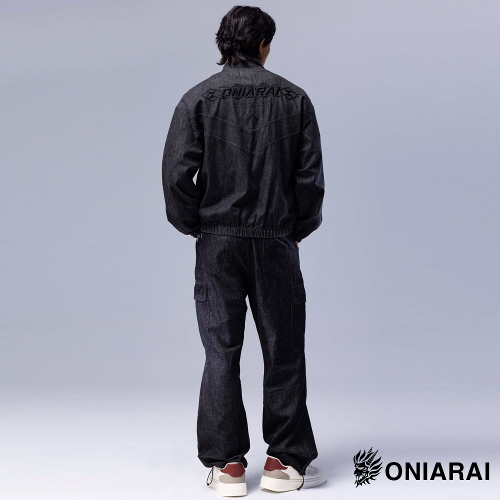 BLUE WAY 鬼洗 ONIARAI - 男款 都市遊俠貼袋寬版丹寧中直筒褲 | 蝦皮購物