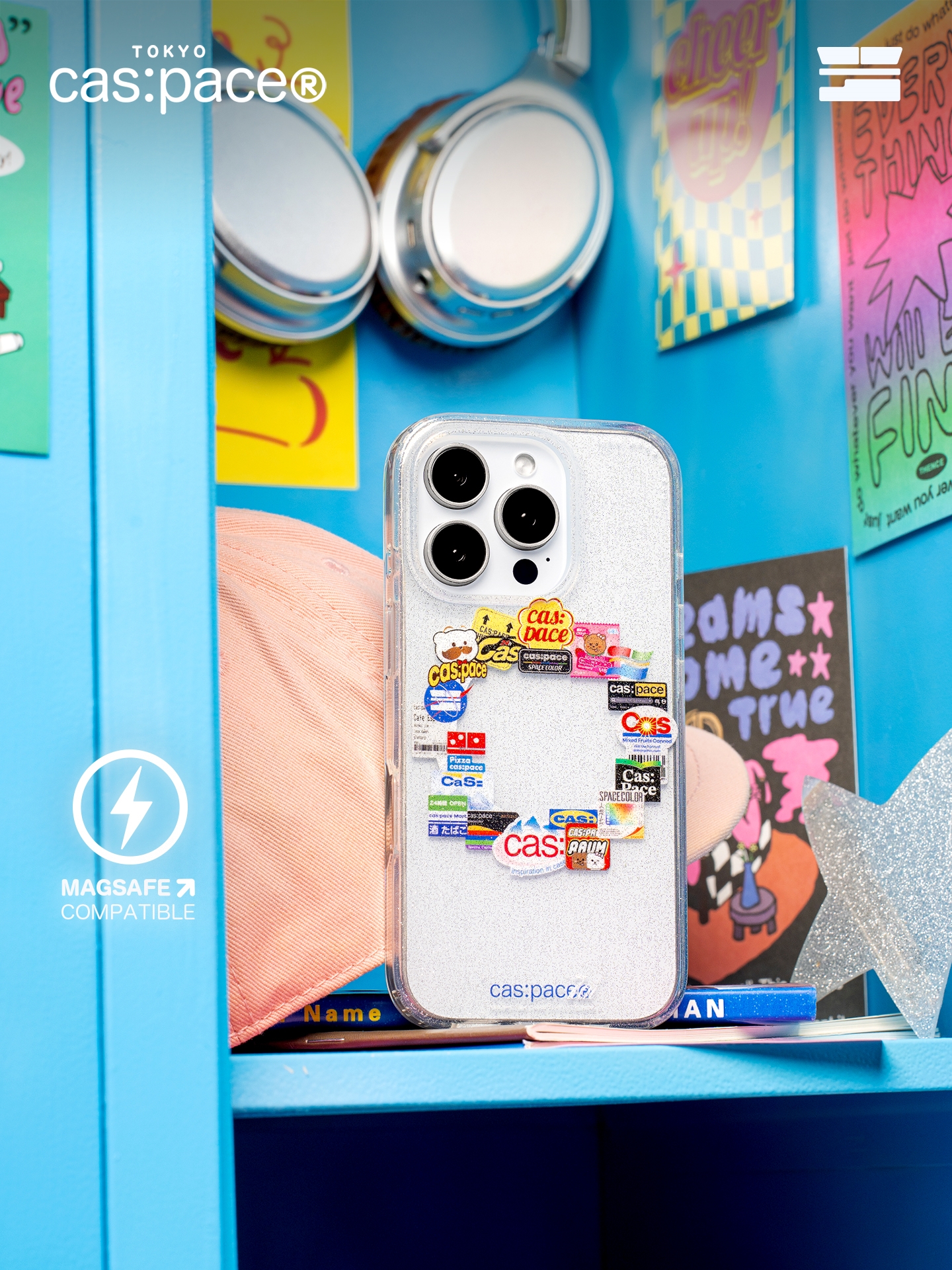 cas:pace 花樣拼貼 磁吸款 手機殼 MagSafe iPhone17 Pro Max/17 Pro/16/15 | 蝦皮購物