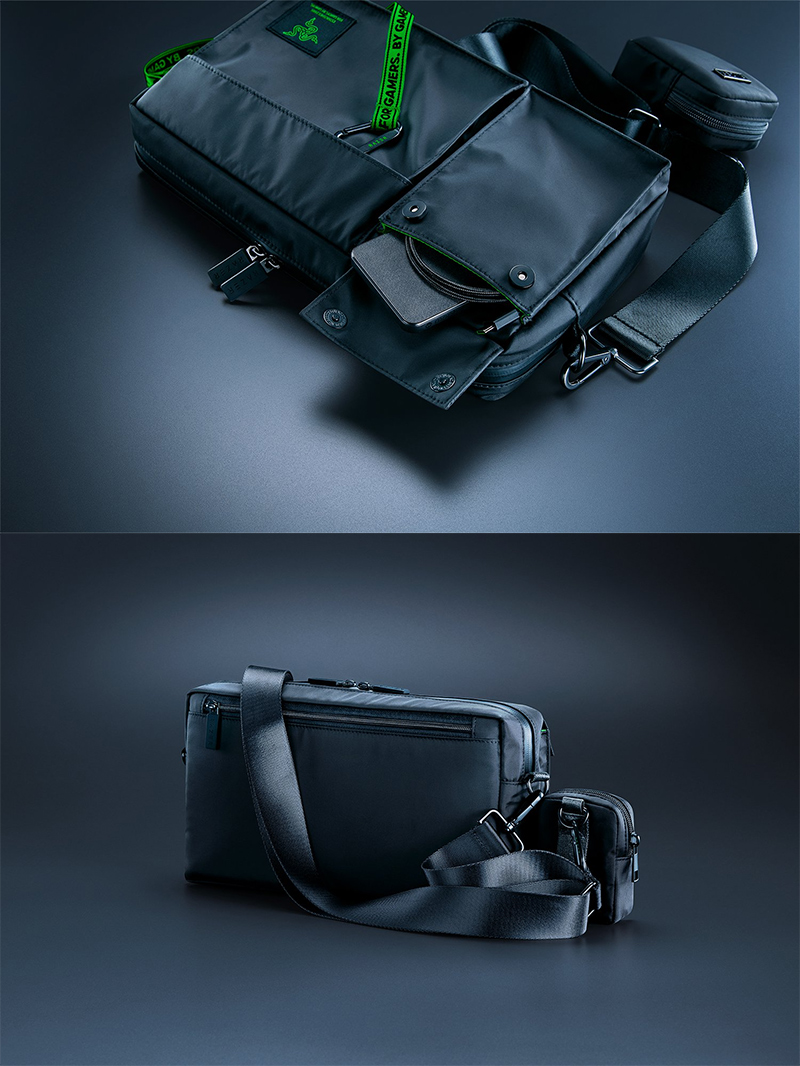 Razer 雷蛇 Xanthus Crossbody Bag 側背包 防潑水塗層 可拆式迷你收納袋 斜背包 肩背包 背包 | 蝦皮購物