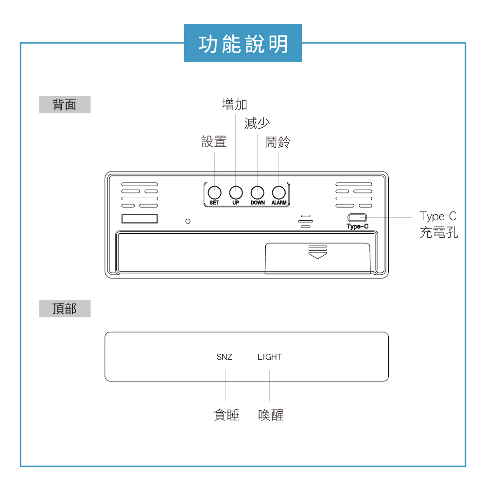 【LED大數字鏡面電子鐘】KINYO 耐嘉 TD-540 鬧鐘 時鐘 桌鐘 大字幕 溫度 貪睡 電子鬧鐘 USB充電 | 蝦皮購物