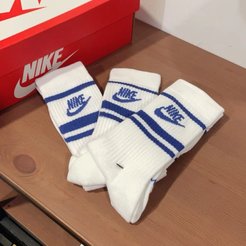 【吉喆】 Nike Socks 3雙入 條紋 線條 排汗 薄底 長襪 中筒襪 DX5089-103 DX5089-105 | 蝦皮購物