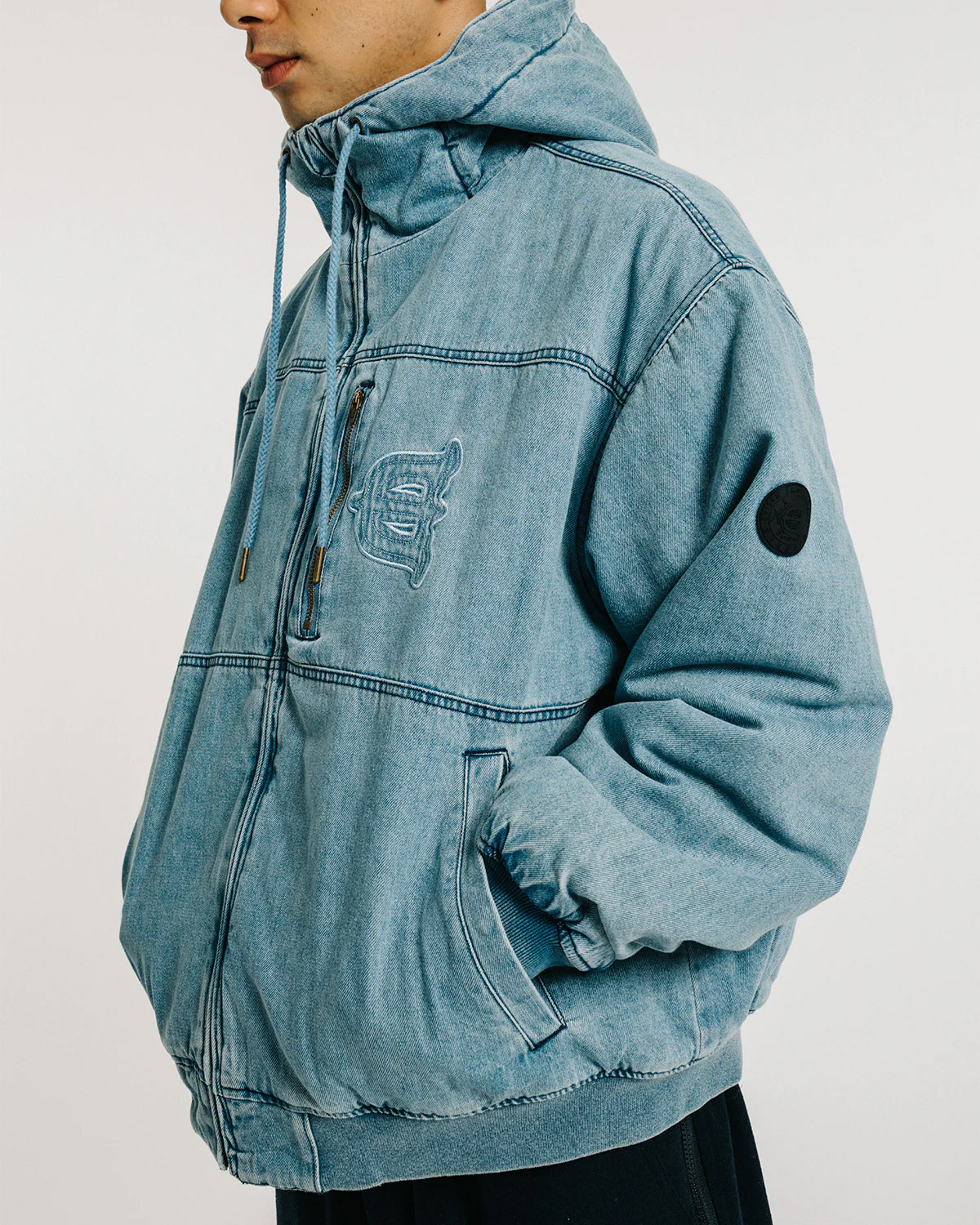 [Spun Shop] Evisenゑ EYE FIRE DENIM PUFF JACKET - BLUE | 蝦皮購物