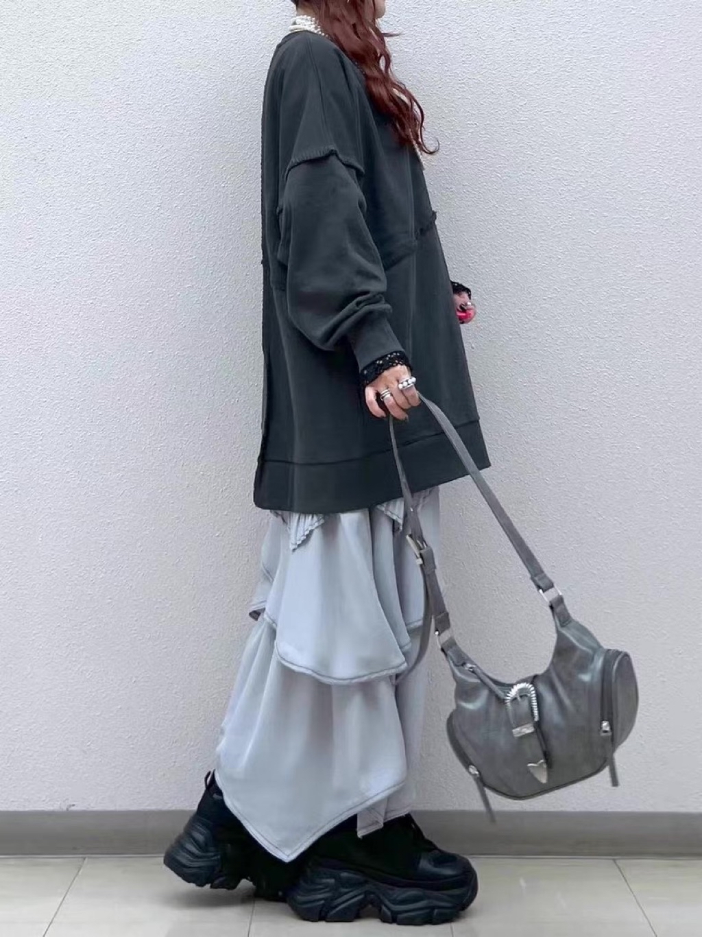 J.L小屋🍄 #日單 Lepsim 預購 不對稱長版衛衣 | 蝦皮購物