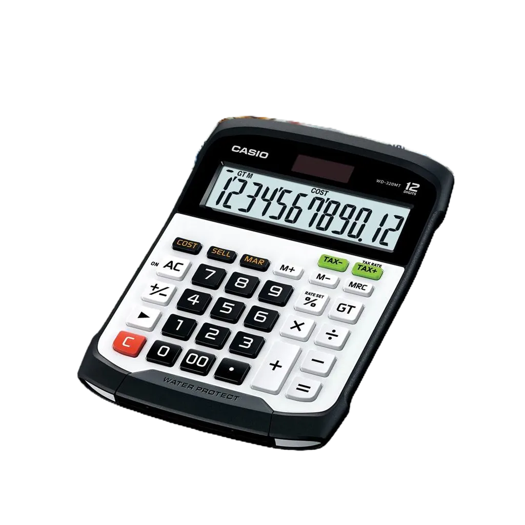 地球儀 CASIO計算機 防水防塵 大款 12位數 市場販售業 防水專用 商用會計稅率 保證全新公司貨 WM-320MT | 蝦皮購物