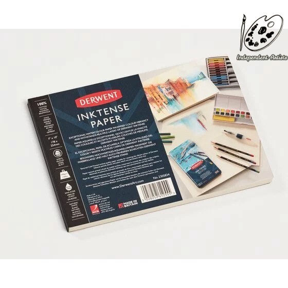 英國德爾文 DERWENT Inktense 7x10 Inches Paper Pad 畫本 20張入 | 蝦皮購物