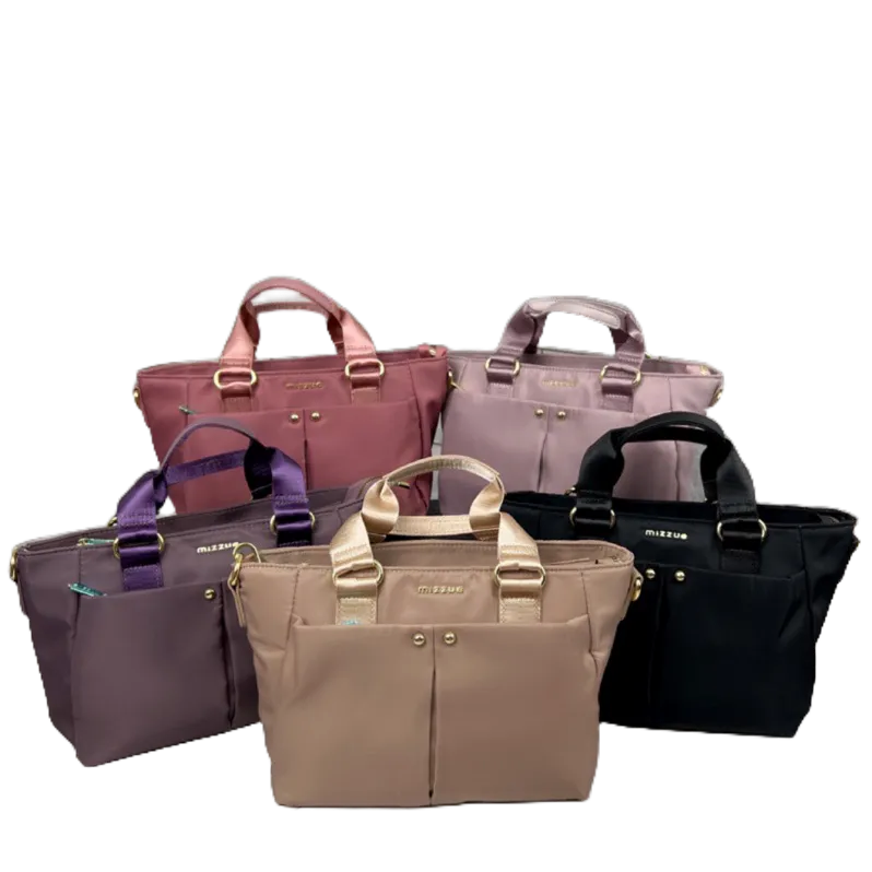 Mizzue時尚百搭超輕 手提側背包 女生斜背包 尼龍手提包 大容量肩背包 防潑水 包包 休閒包5色 禮物joey126 | 蝦皮購物