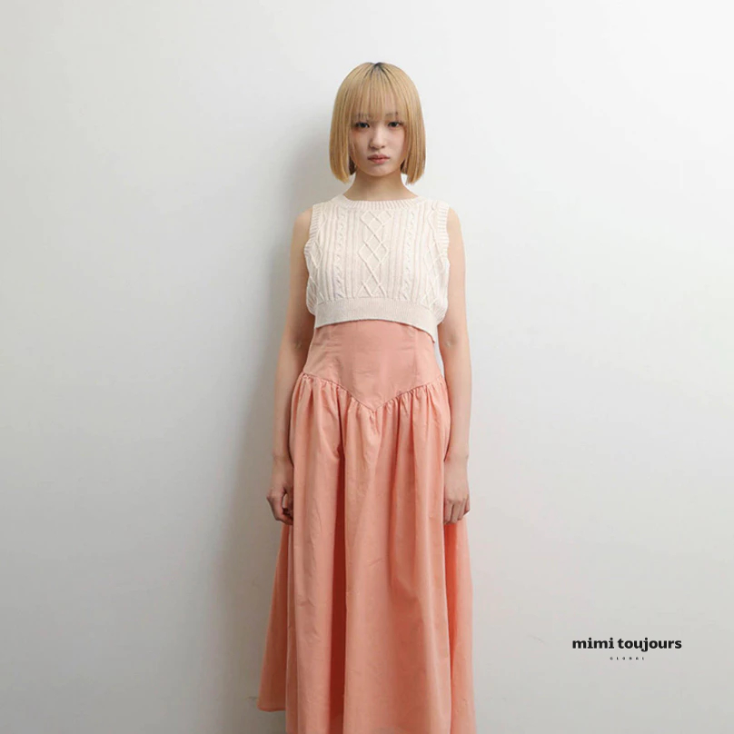【已結束販售】nono mimi toujours 針織層次背心連身裙 全3色日系 單品｜mtj321-0553【1】 | 蝦皮購物