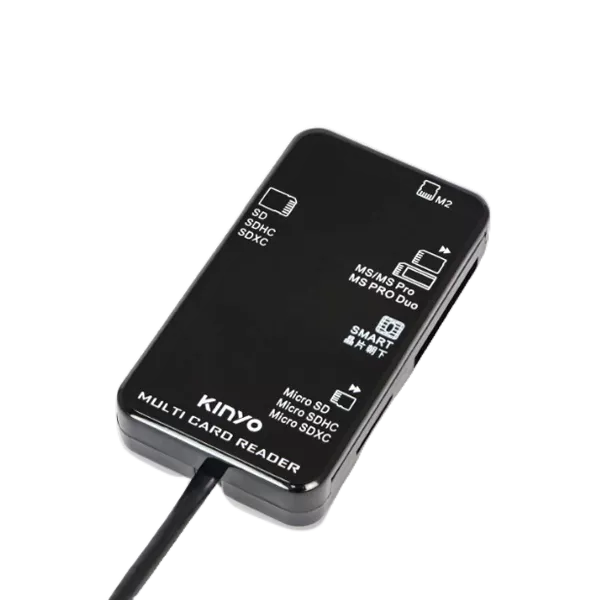 kinyo耐嘉 金葉 KCR-6252 多合一晶片讀卡機 記憶卡 多功能 帶線 1.2M 報稅 自然人 ATM | 蝦皮購物