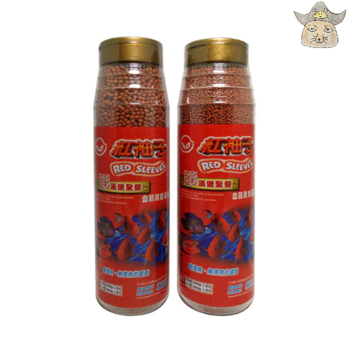 [ 紅袖子] 超彩漢堡魚飼料 血鸚鵡、花羅漢及慈鯛科 (260g/280g/450g/480g/600g/1kg/2L | 蝦皮購物