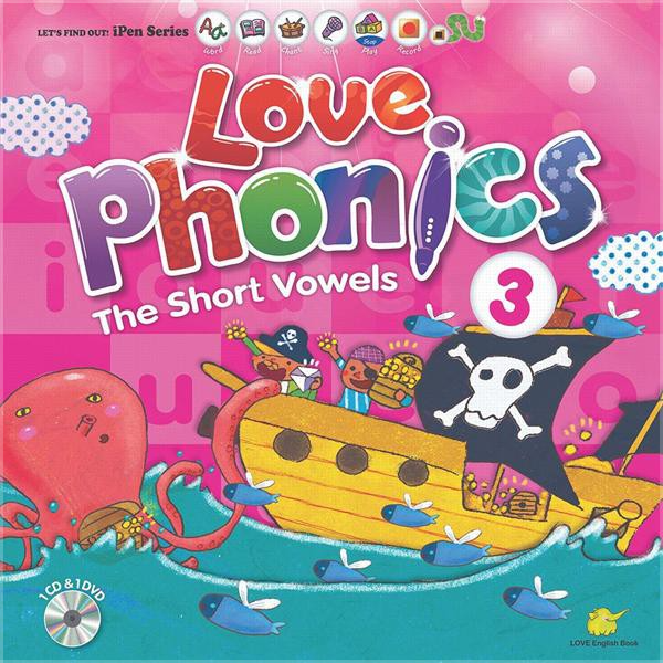 Love Phonics 3-The Short Vowels：認識母音(東西)【輕鬆學會自然發音~繪本+CD+DVD】 | 蝦皮購物