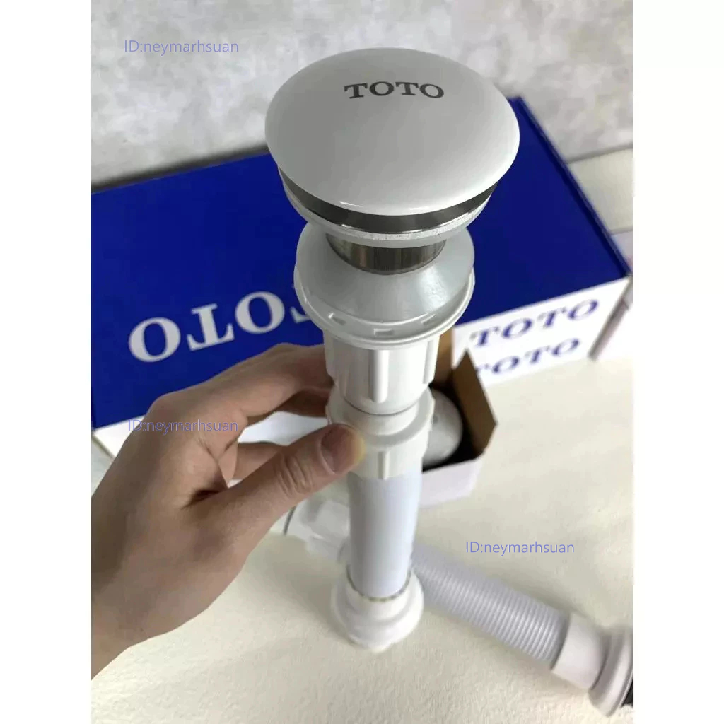 【實拍】全新TOTO洗手盆下水器 落水頭 台盆 洗臉盆陶瓷彈跳下水一體管 衛生間面盆落水頭 通用款 帶防臭落水頭 | 蝦皮購物