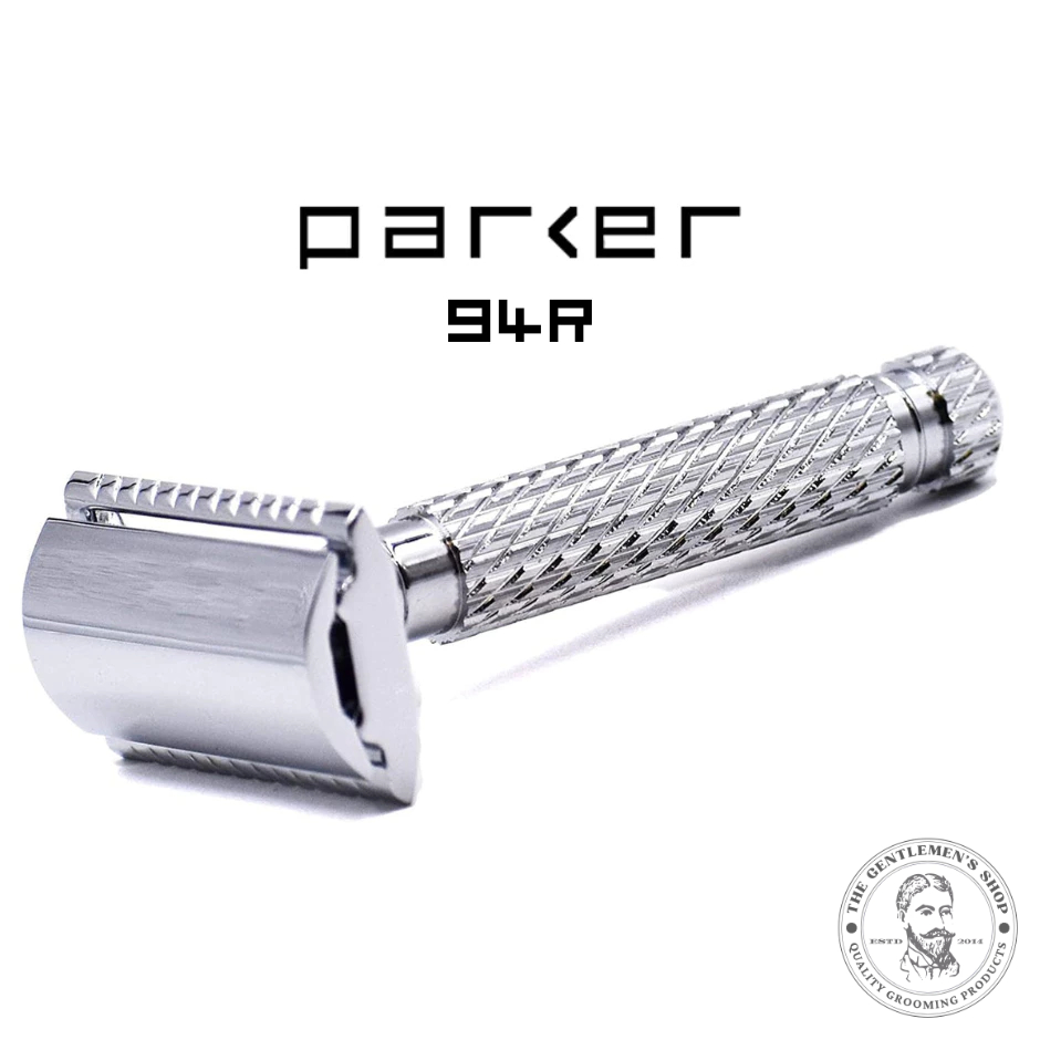 [現貨] Parker 94R 鍍鉻 安全刮鬍刀 封閉式梳齒 傳統刮鬍 刮鬍刀 義大利代購 | 蝦皮購物