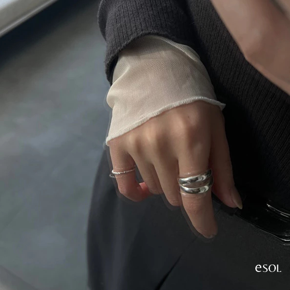 【esol:seoul】ANAM RING 純銀戒指 | 蝦皮購物
