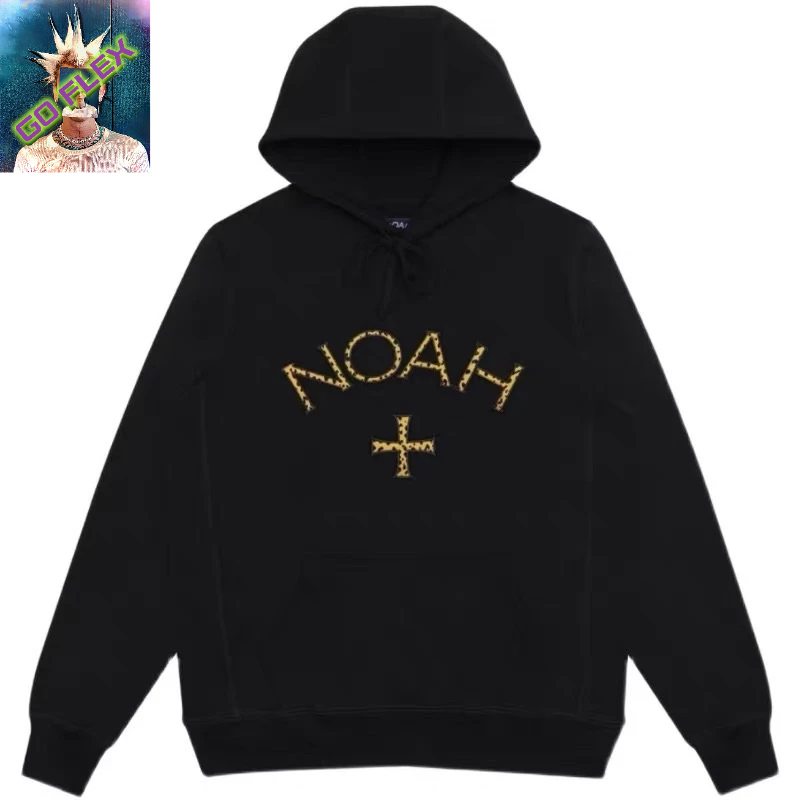 NOAH NYC CORE Original Leopard Patch Embroidered hoodie | 蝦皮購物