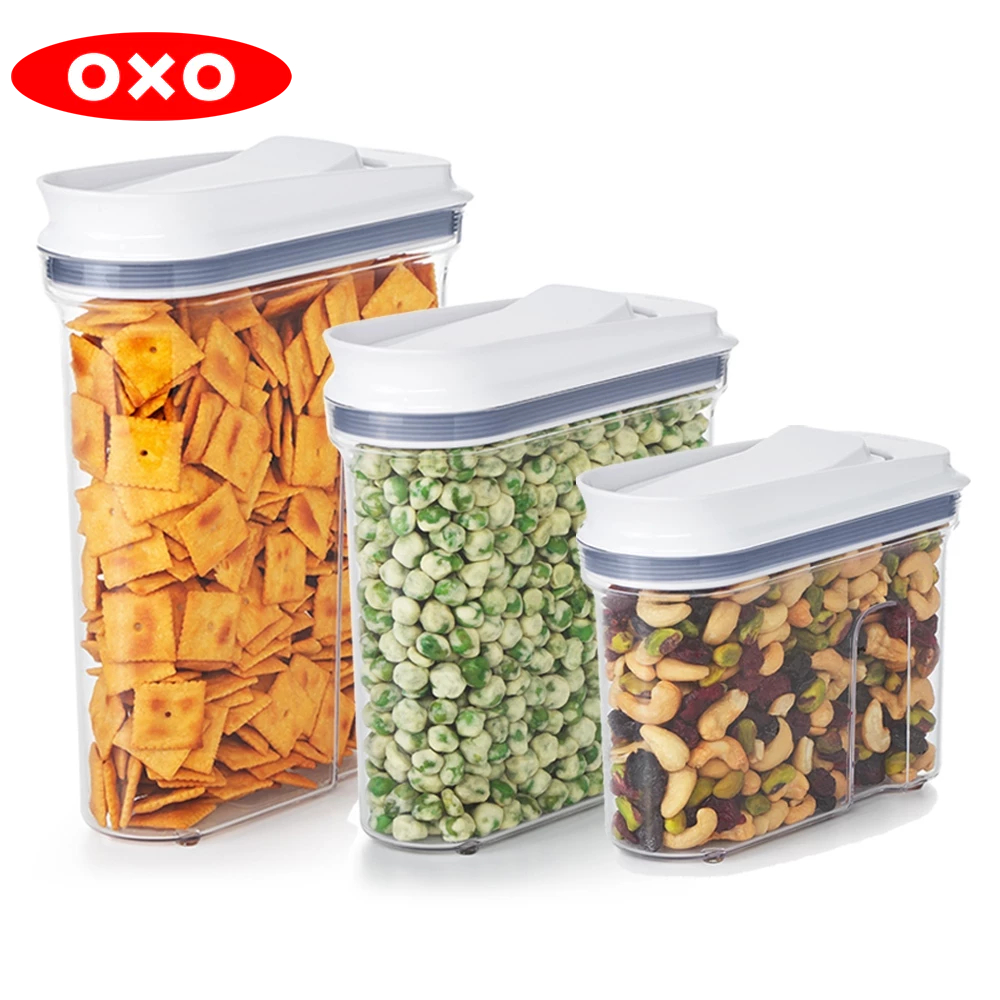 【OXO】好好倒保鮮收納盒 共三款 0.7L｜1.1L｜1.5L 單手開關 超方便 | 蝦皮購物