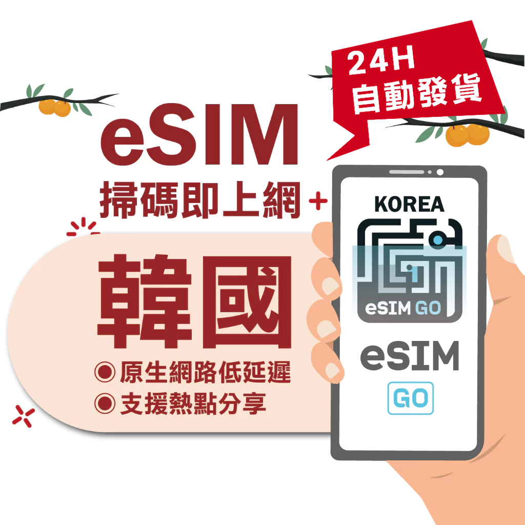 【eSIMGO】韓國eSIM｜附贈門號 24H自動發貨五分鐘取件 網卡 韓國esim卡 韓國上網 esim韓國 吃到飽 | 蝦皮購物