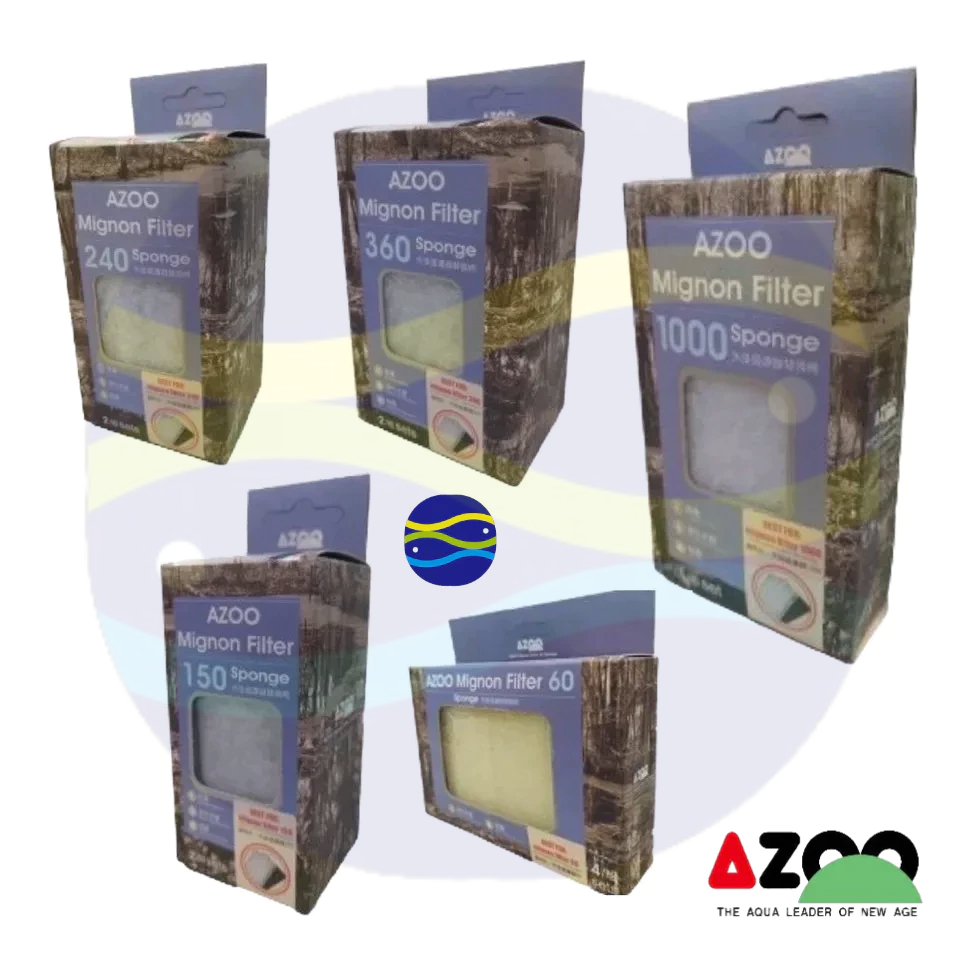 微笑的魚水族☆AZOO-愛族【外掛過濾器 替換棉 60/150/240/360/1000】 | 蝦皮購物