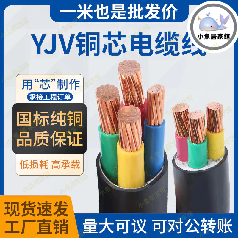 【源頭工廠+開統編】國標純銅芯YJV2 3 4 5芯 10 16 25 35 50平方 三相電纜線 銅芯戶外電線 | 蝦皮購物