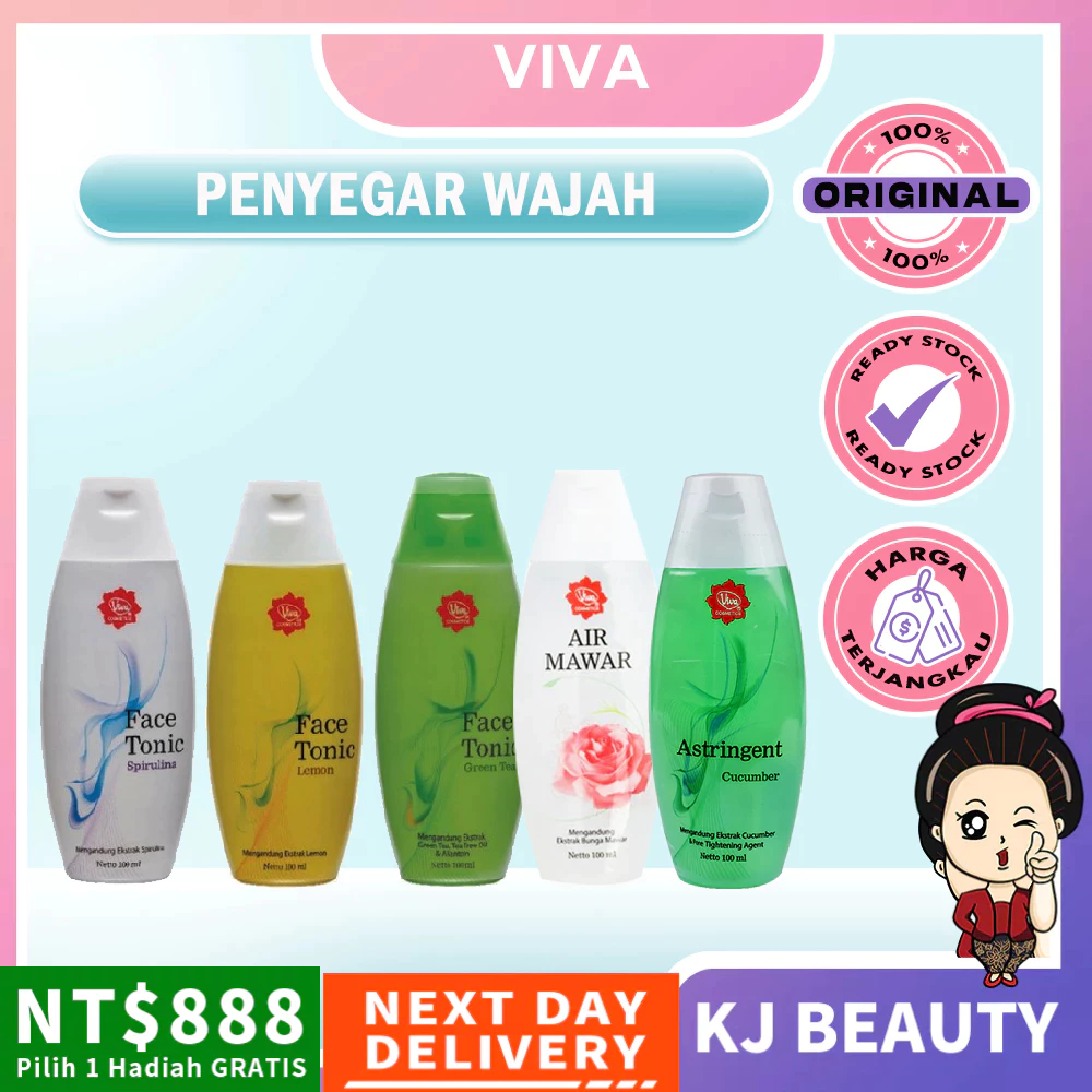 Viva Penyegar Face Tonic Toner 100ml Air Mawar Astringent | 蝦皮購物