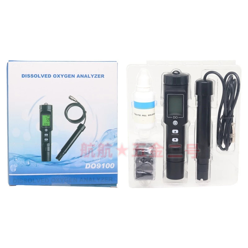 台灣現貨💞便攜式溶氧儀 溶氧儀 DO9100 數字溶解氧分析儀 溶解氧檢測儀 水含氧量檢測儀 養殖水質分析儀 | 蝦皮購物
