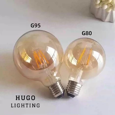 【雨果燈飾 含稅附發票】E27 G80 LED燈泡 4W/6W/8W/10W 琥珀透明色 定製品 85V-265V加電阻 | 蝦皮購物