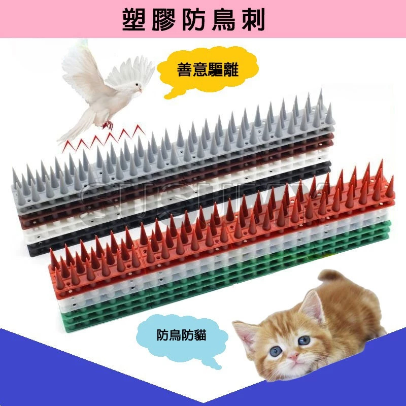 【susumy】塑膠防鳥刺 塑料防鳥刺 防貓爬刺墊 防麻雀 驅鳥神器 防貓刺圍牆 防貓刺釘 | 蝦皮購物