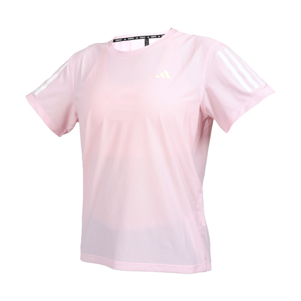 ADIDAS 女短袖T恤(休閒 上衣 慢跑 愛迪達「JD6433」 粉紅白 | 蝦皮購物