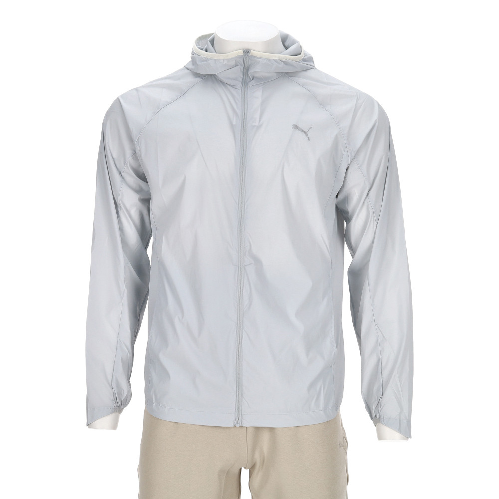 Puma 跑步系列 WindCELL Running 男款 灰色 輕量 亞規 連帽 風衣 尼龍 外套 52798172 | 蝦皮購物
